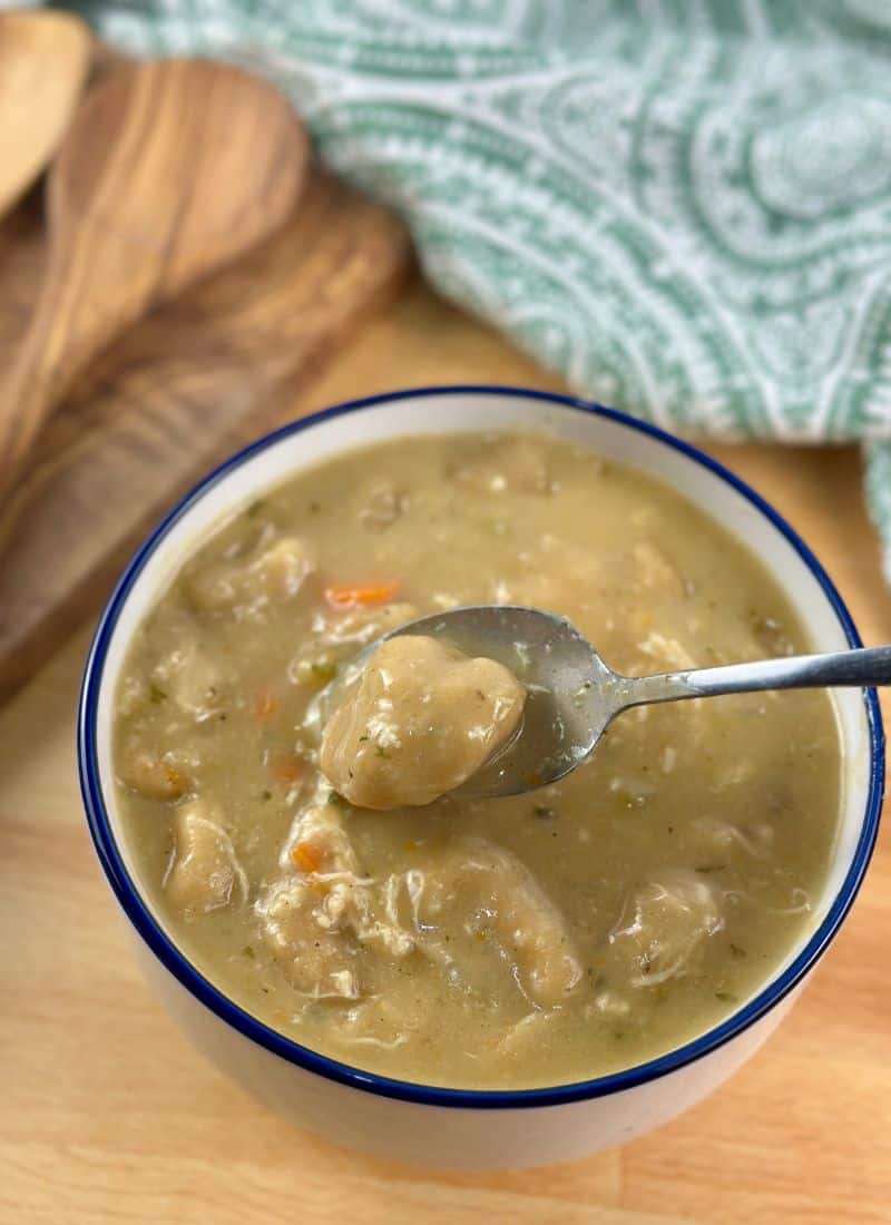 Homemade Chicken and Dumplings with Fresh Milled Flour - Heritage revived