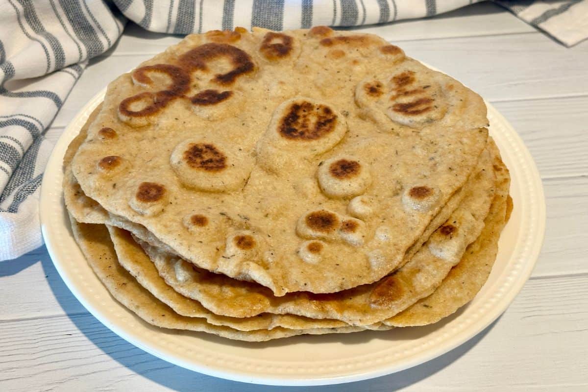 Simple Whole Grain Flatbread Recipe (with fresh milled flour ...