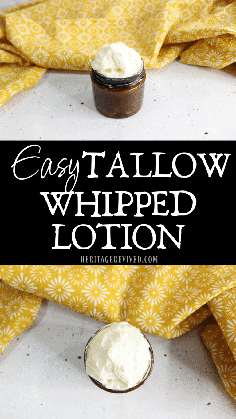 Easy Whipped Tallow Lotion - Heritage revived